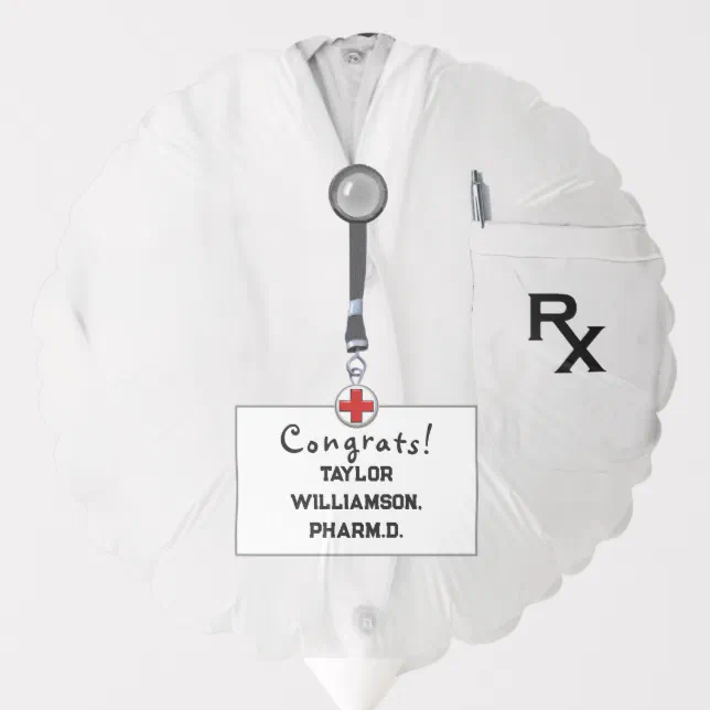 Pharmacist Graduation Party Balloon Zazzle