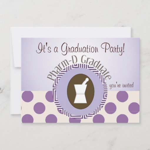 Pharmacist Graduation Party Invitations | Zazzle