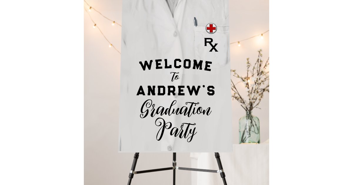 Pharmacist Graduation Party Welcome Sign | Zazzle
