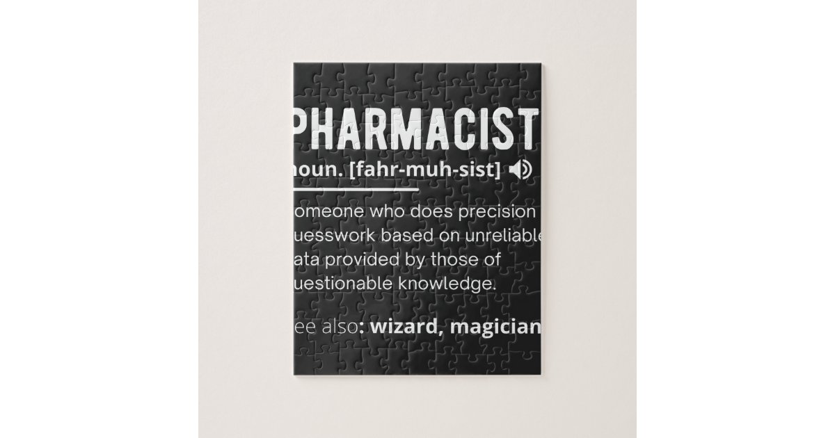 pharmacist jigsaw puzzle | Zazzle