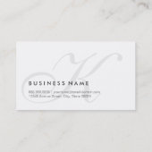 Pharmacist - Modern Swash Monogram Business Card | Zazzle