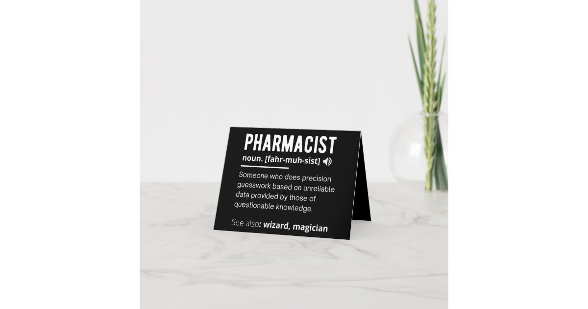 pharmacist note card | Zazzle