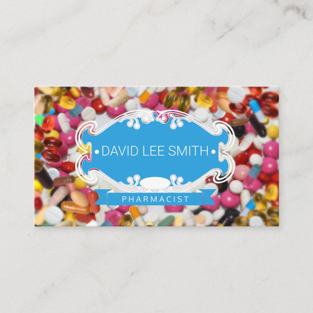 Pharmacist Pharmacy Pills Store Business Card | Zazzle