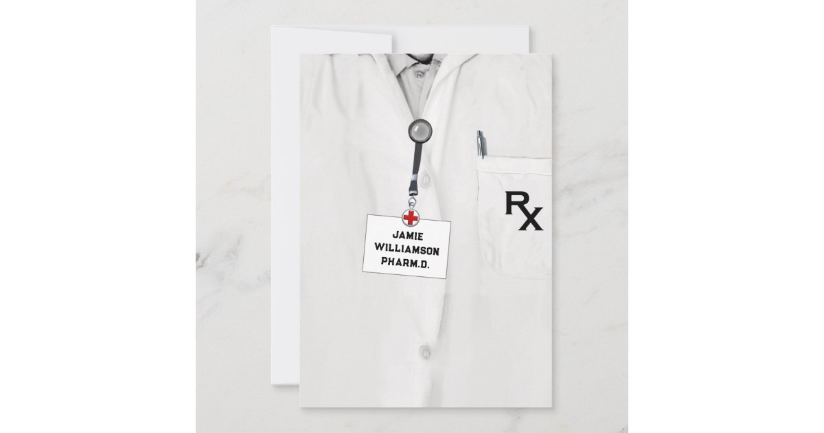 Pharmacist Pharmacy School Graduation Party Invitation | Zazzle