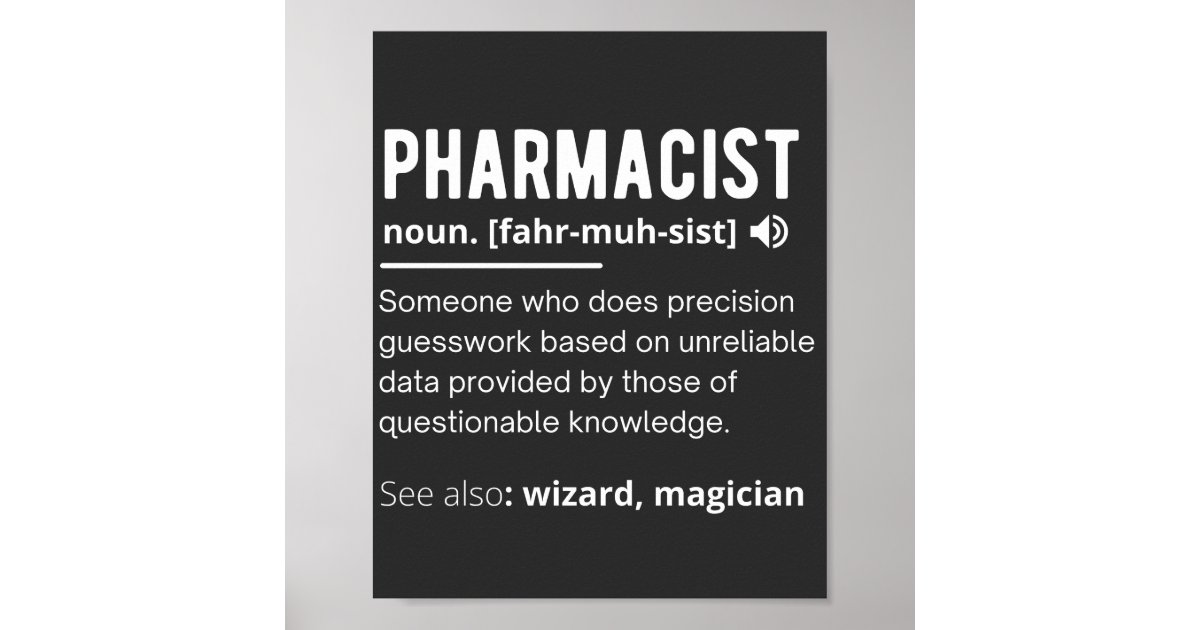 pharmacist poster | Zazzle
