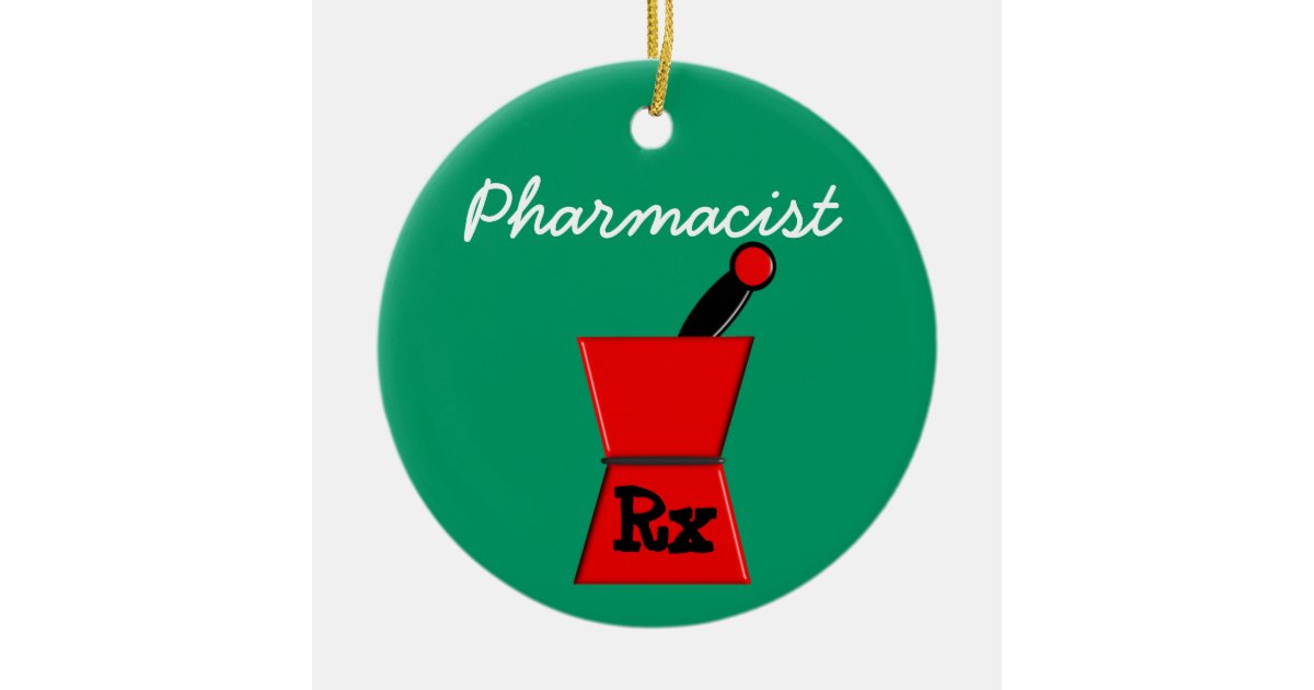 Pharmacist Prescription Christmas Ornament | Zazzle