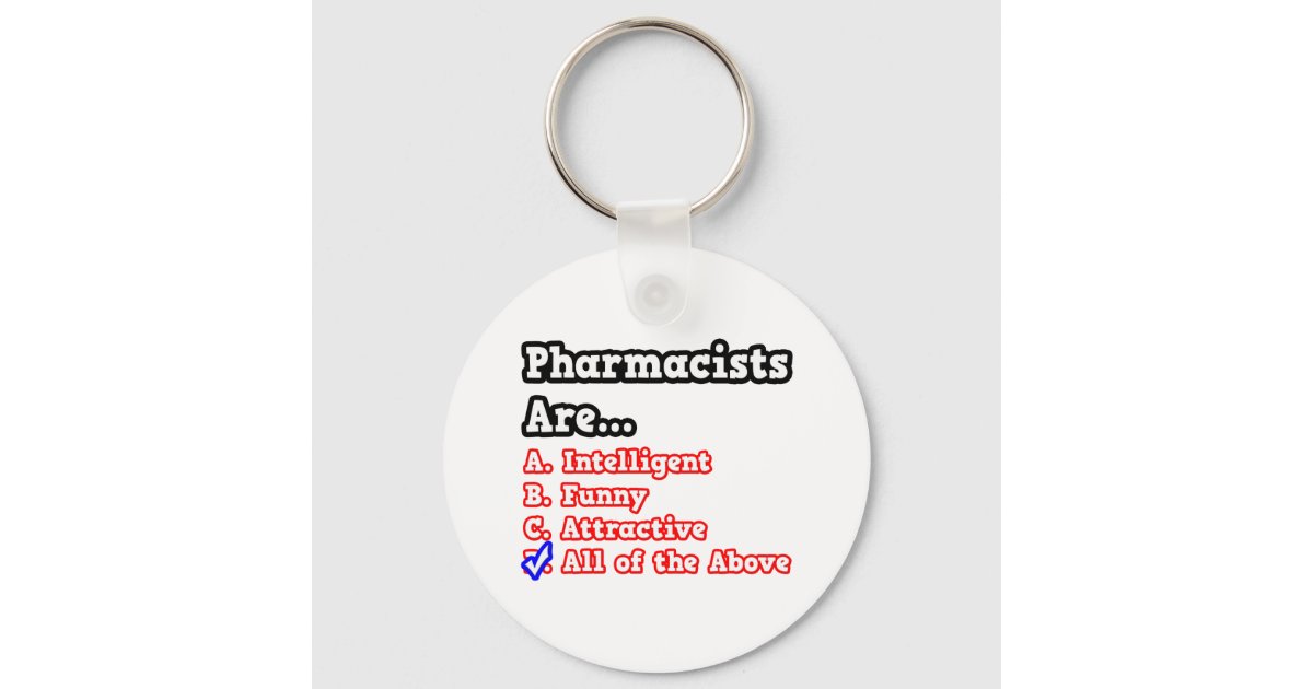 Pharmacist Quiz...Joke Keychain | Zazzle