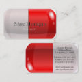 PHARMACIST - red pill pharmacy Business Card | Zazzle