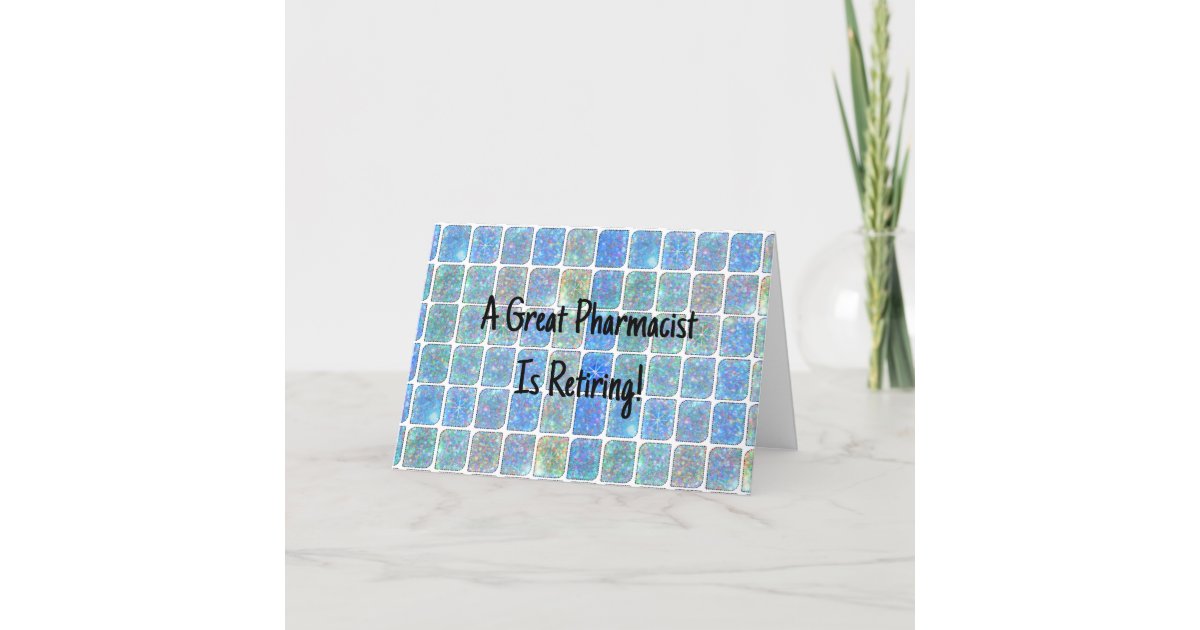 Pharmacist Retirement Card | Zazzle