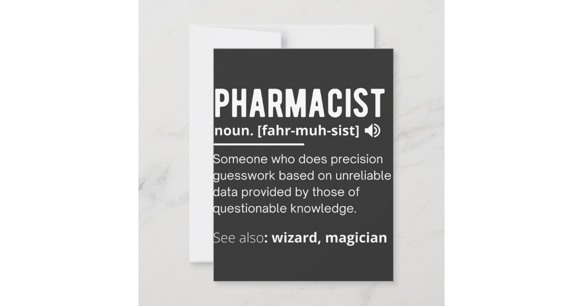 pharmacist thank you card | Zazzle