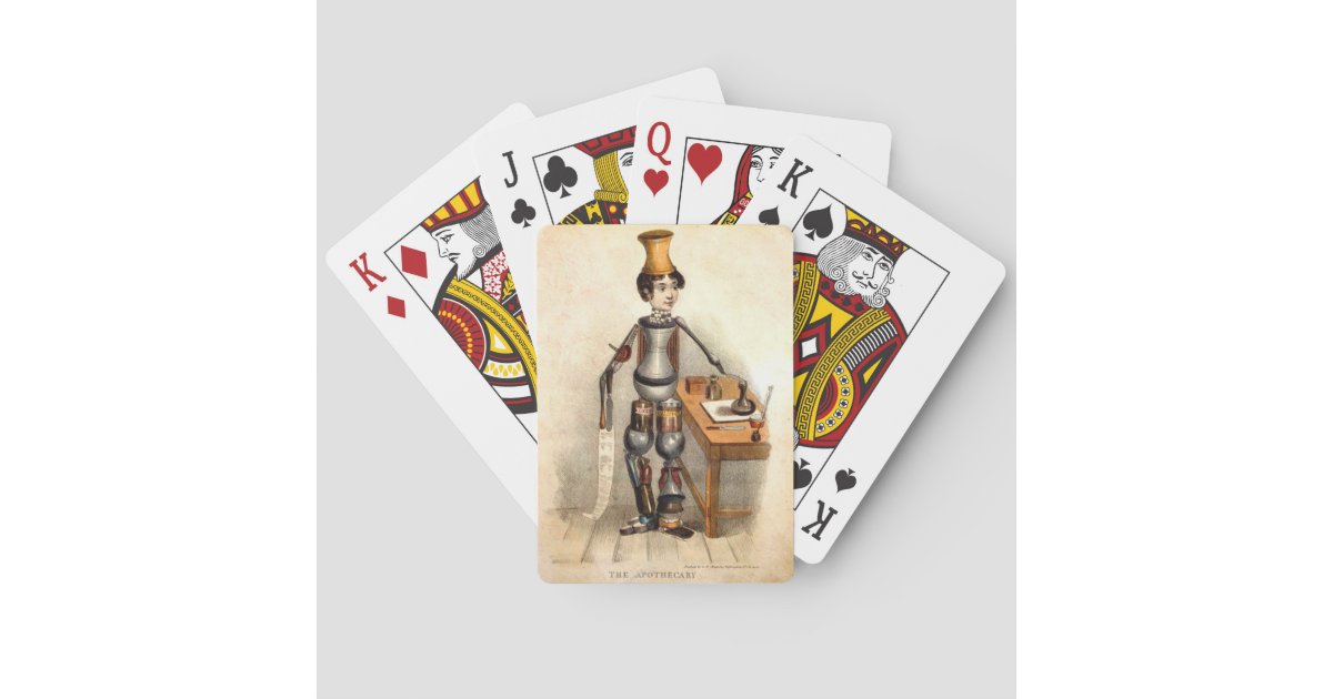Pharmacist: Vintage Apothecary Image Playing Cards | Zazzle