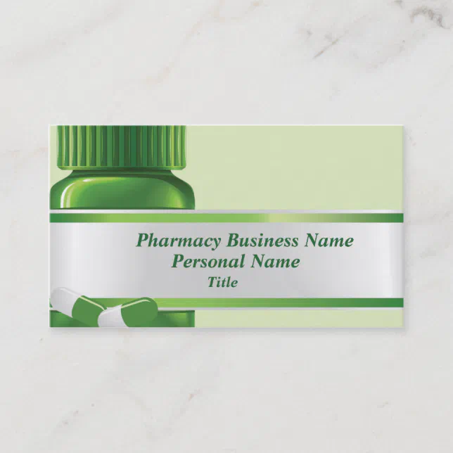 Pharmacy Business Business Card | Zazzle