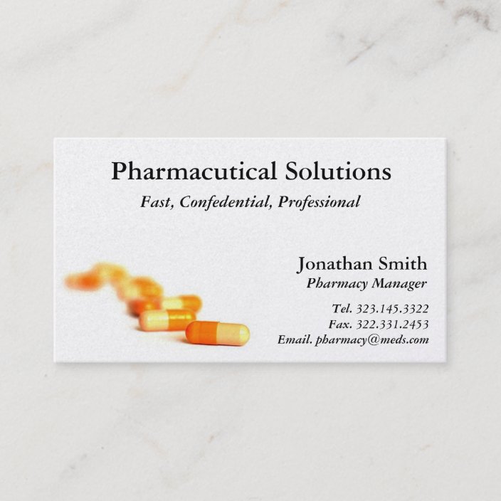 Pharmacy Business Card | Zazzle.com