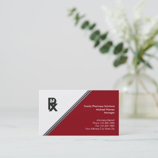 Pharmacy Business Cards | Zazzle