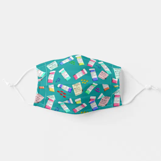 Pharmacy Face Masks Blue | Zazzle