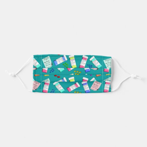 Pharmacy Face Masks Blue | Zazzle