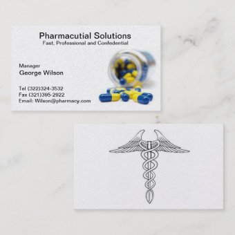 Pharmacy Pharmacist Business Card | Zazzle