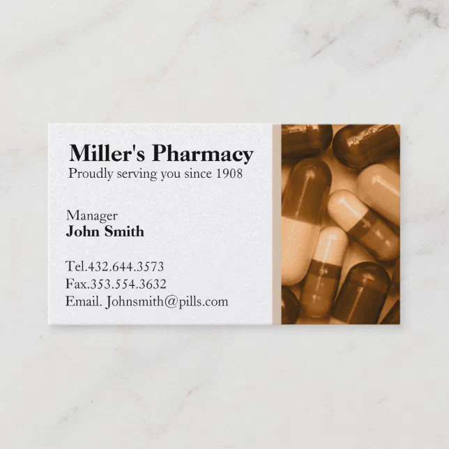 Pharmacy Pharmacist Business Card | Zazzle