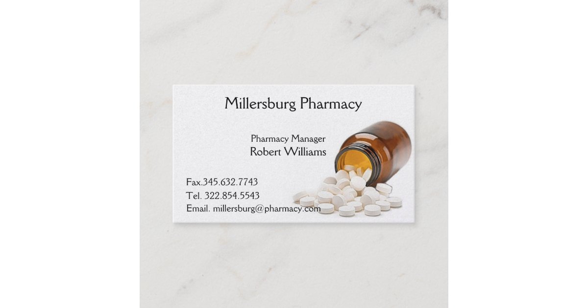 Pharmacy Pharmacist Business Card | Zazzle
