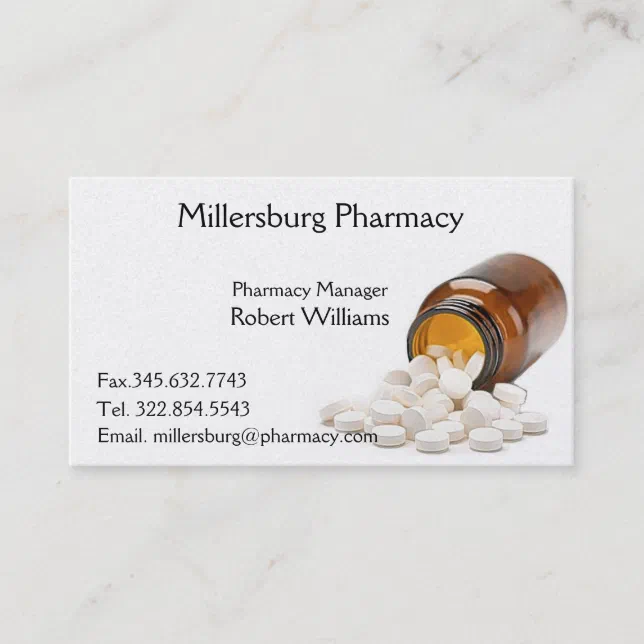 Pharmacy Pharmacist Business Card | Zazzle