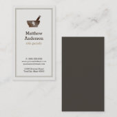 Pharmacy Pharmacist Druggist Logo Elegant Classic Business Card | Zazzle