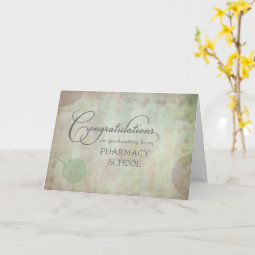 Pharmacy School Congratulations Card | Zazzle