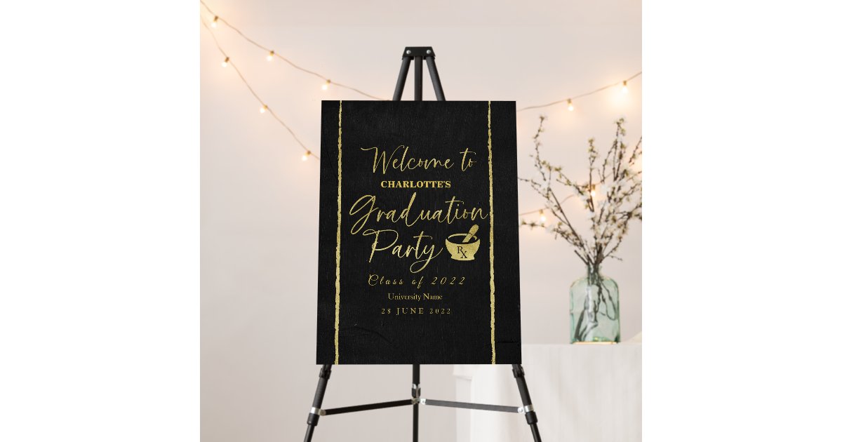 Pharmacy School Graduation Party Welcome Sign | Zazzle