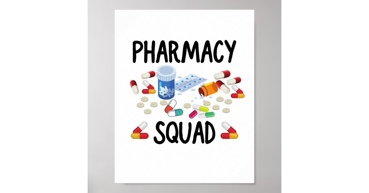 Pharmacy squad T-Shirt Poster | Zazzle