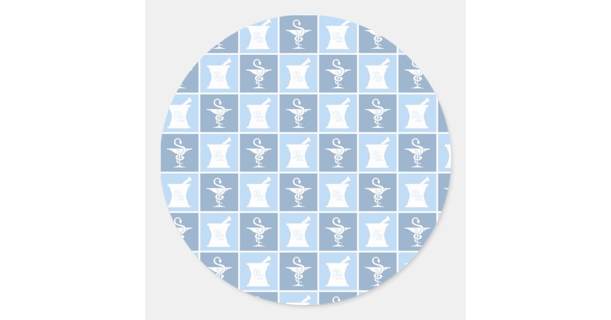 Pharmacy Symbol | Pharmacist | Pharmacy Tech Classic Round Sticker | Zazzle
