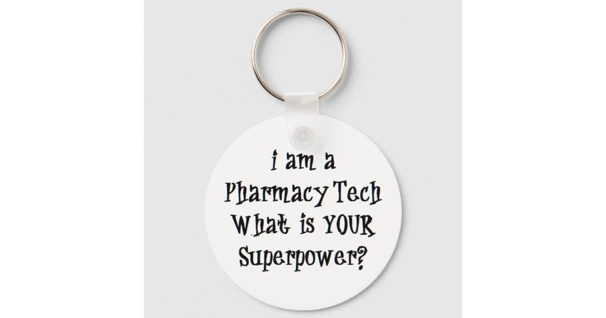 pharmacy tech keychain | Zazzle