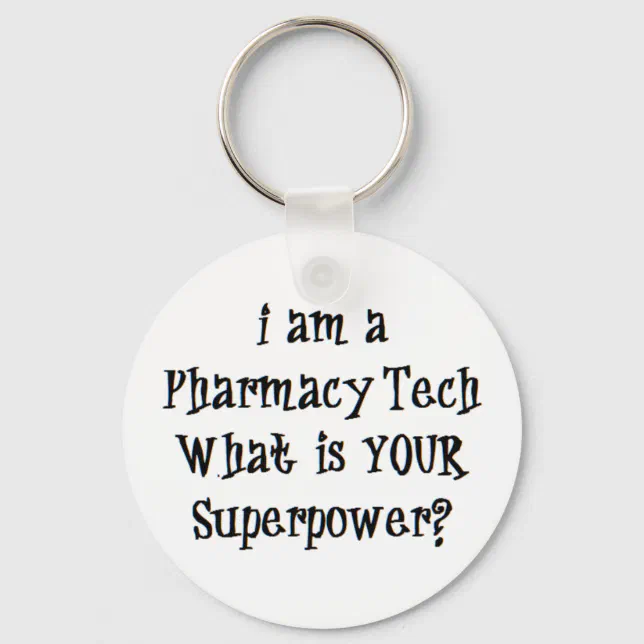 pharmacy tech keychain | Zazzle