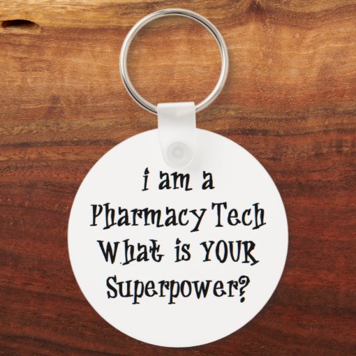 pharmacy tech keychain | Zazzle