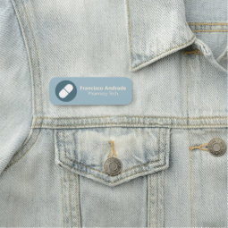Pharmacy Tech Pharmacist Magnetic Decorative Pill Name Tag | Zazzle