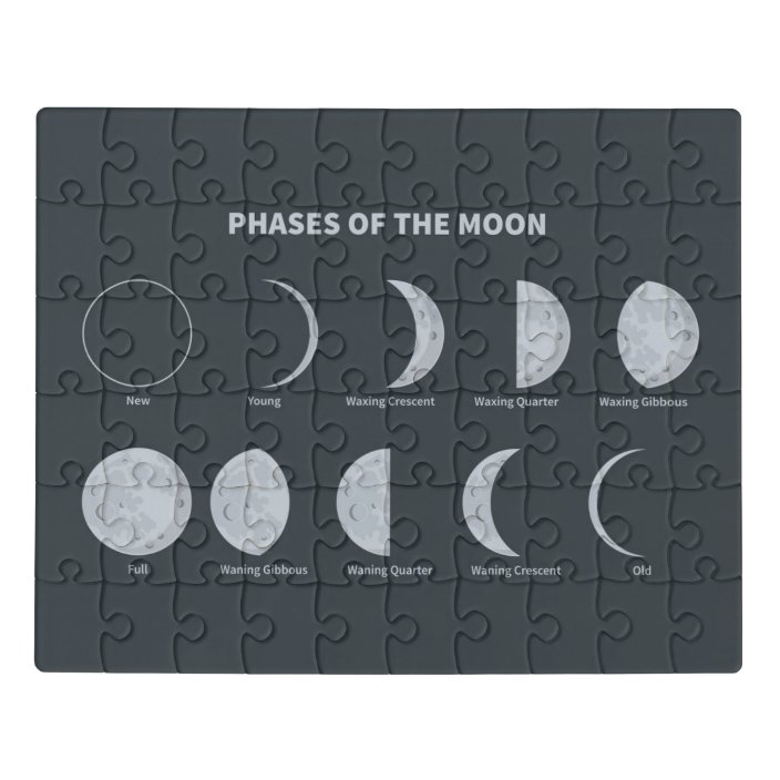 Phases of the Moon Jigsaw Puzzle | Zazzle.com