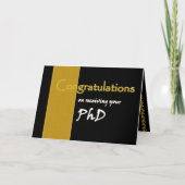 PhD Congratulations Custom Name Card | Zazzle