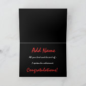 PhD Degree CUSTOM NAME Congratulations Card | Zazzle