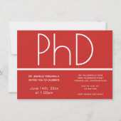 PhD degree Graduation Party Invitation | Zazzle