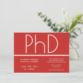 PhD degree Graduation Party Invitation | Zazzle