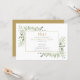 Phd Degree Greenery Foliage Gold Graduation Invitation | Zazzle