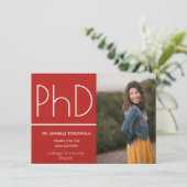 PhD degree Photo Announcement | Zazzle