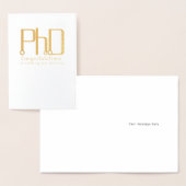 PhD doctor of philosophy congratulations card | Zazzle