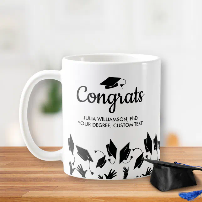 PhD Doctorate Degree Graduation Gift Congrats Grad Coffee Mug | Zazzle
