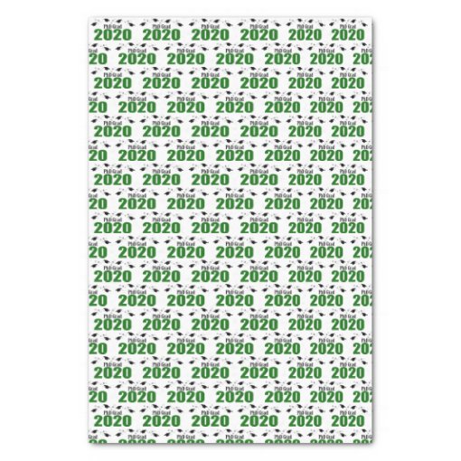 PhD Grad 2020 Graduation Tissue Paper (Green) | Zazzle