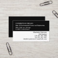 PhD - Graduate Student Business Card | Zazzle