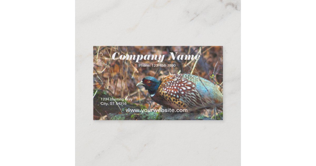 Pheasant Business Card | Zazzle