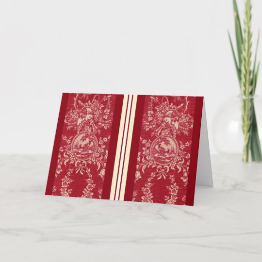 pheasant toile note card | Zazzle.com
