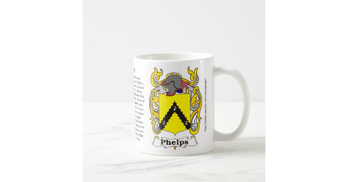 Phelps Family Coat of Arms mug | Zazzle