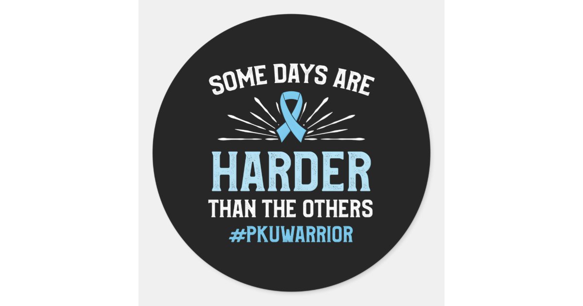 Phenylketonuria Pku Strong Warrior Awareness Classic Round Sticker | Zazzle
