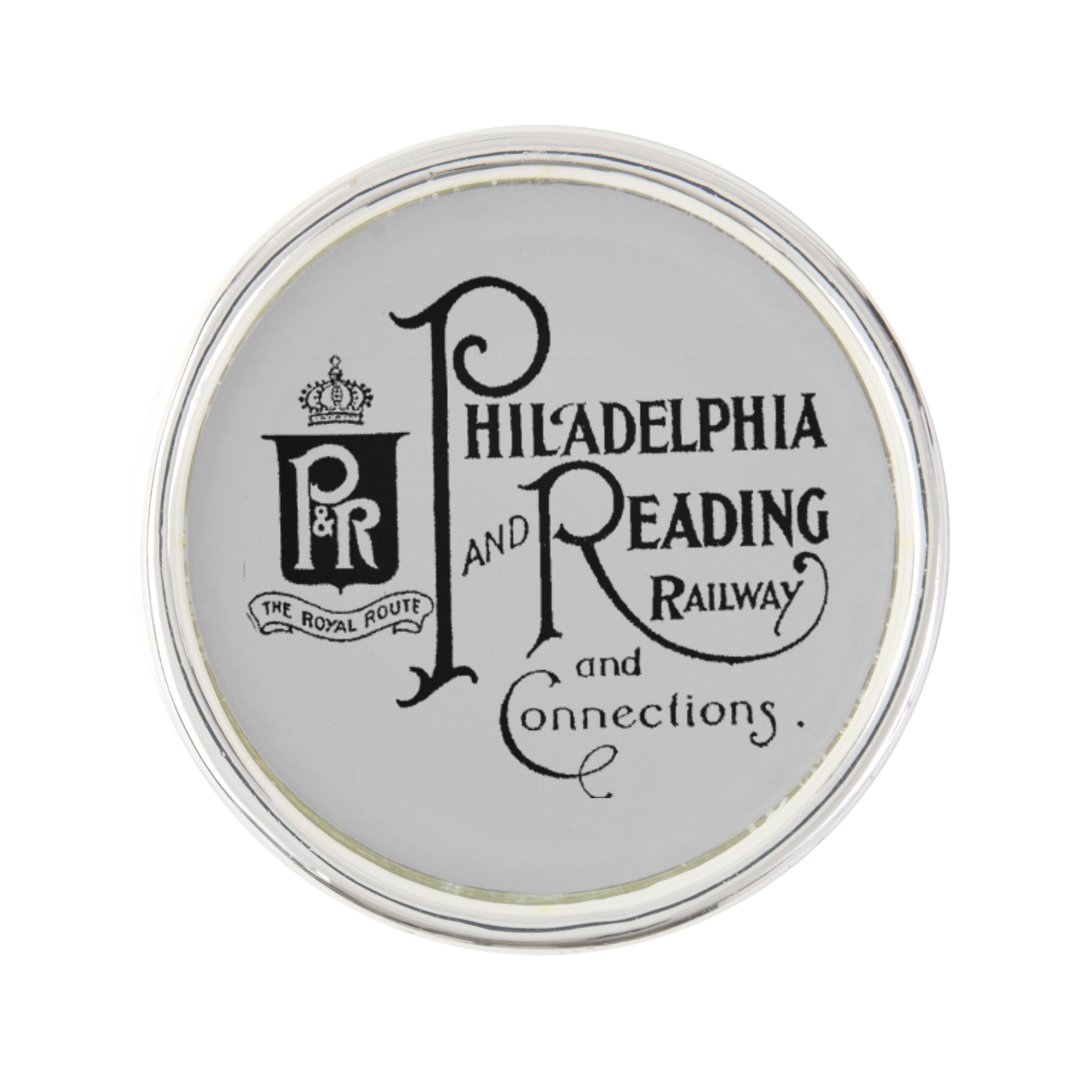 Philadelphia and Reading Railroad Logo Lapel Pin | Zazzle
