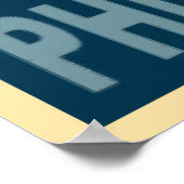 Philadelphia Blue Poster | Zazzle